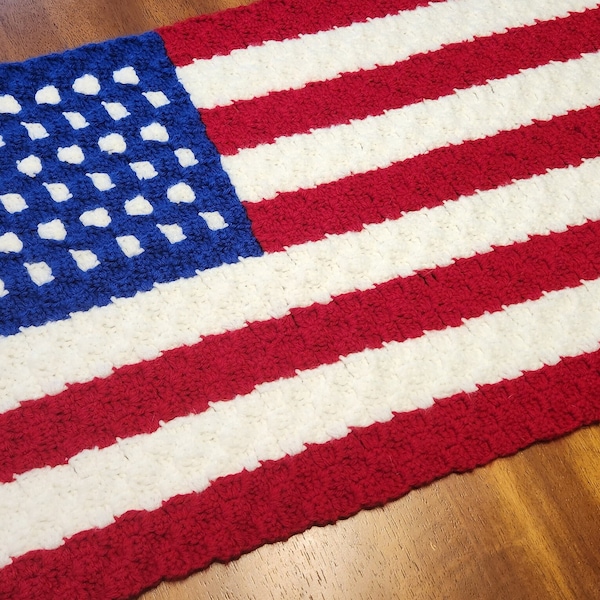 Flag Crochet Pattern - Etsy