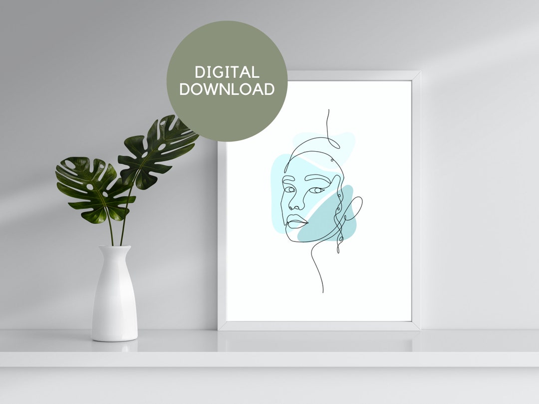 Female Line Art, Feminine Abstract Art, Single Line Art, Feminist Line ...