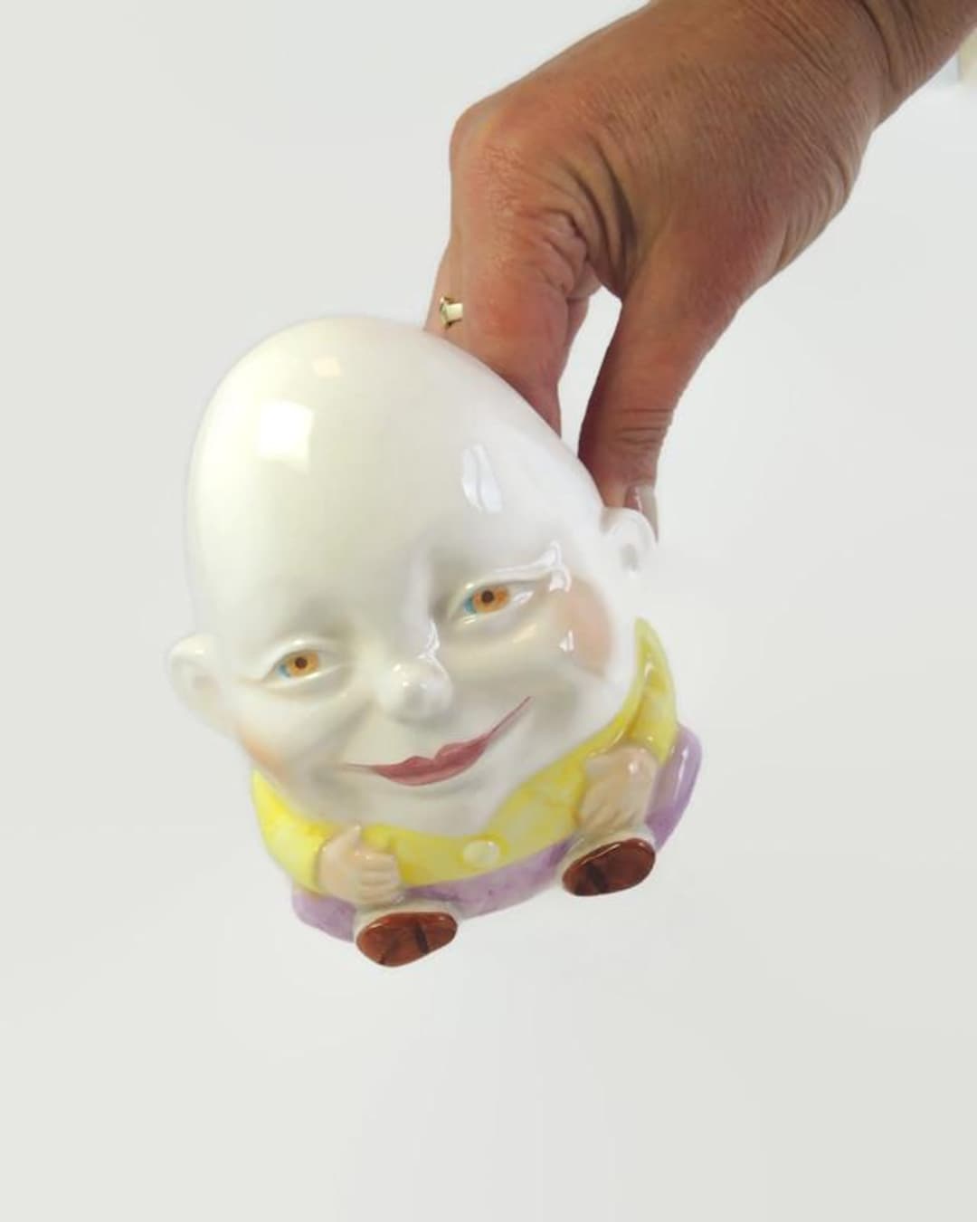 Vintage Humpty Dumpty Planter – 13 Cm Porcelain Nursery Rhyme Pot ...