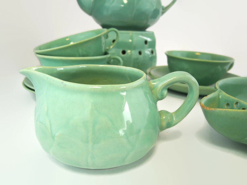 Antique 1930s 11 Piece Balmoral Castle Pottery (plazuid) Art Deco ...