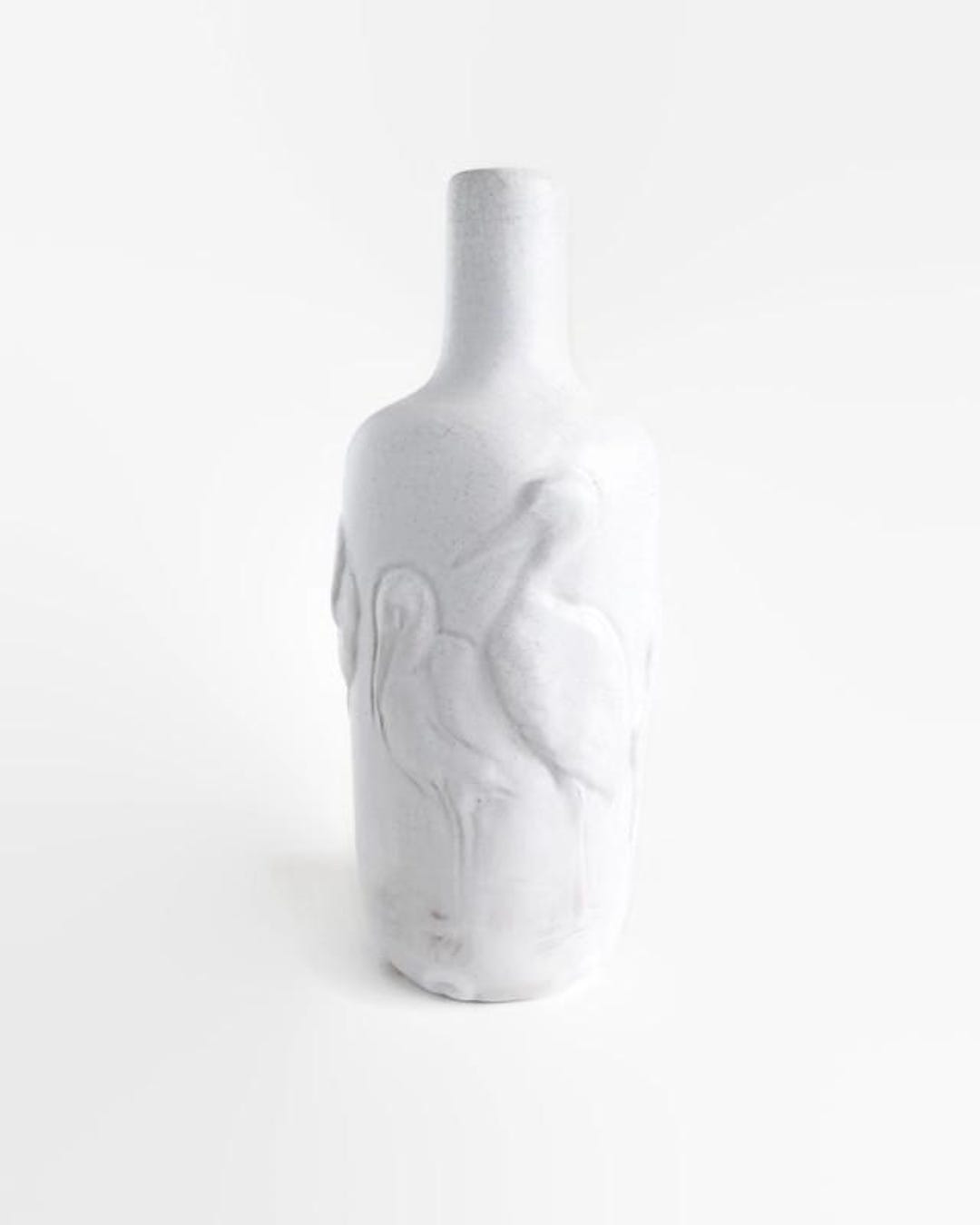 Rare Vintage Mid Century Mobach Ceramic Vase With Heron Relief (1950s ...