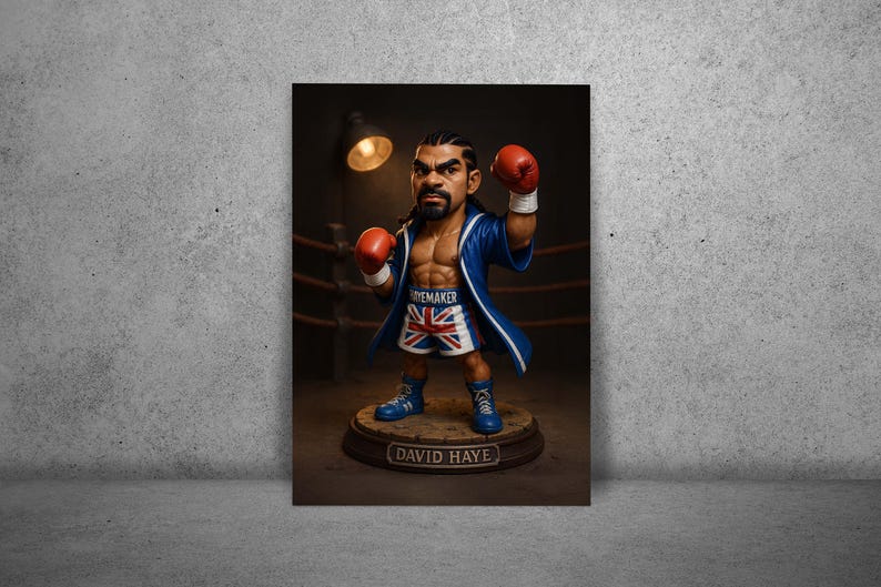 David Haye 3D Figure Poster, Boxing Art, Download Print Art, Printable ...
