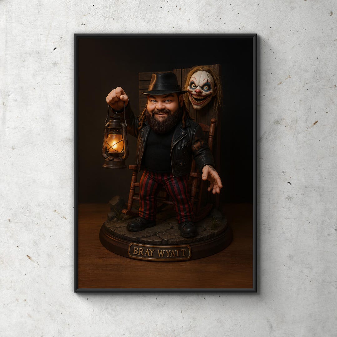 Bray Wyatt 3D Figure Poster, WWE Art, Download Print Art, Printable ...