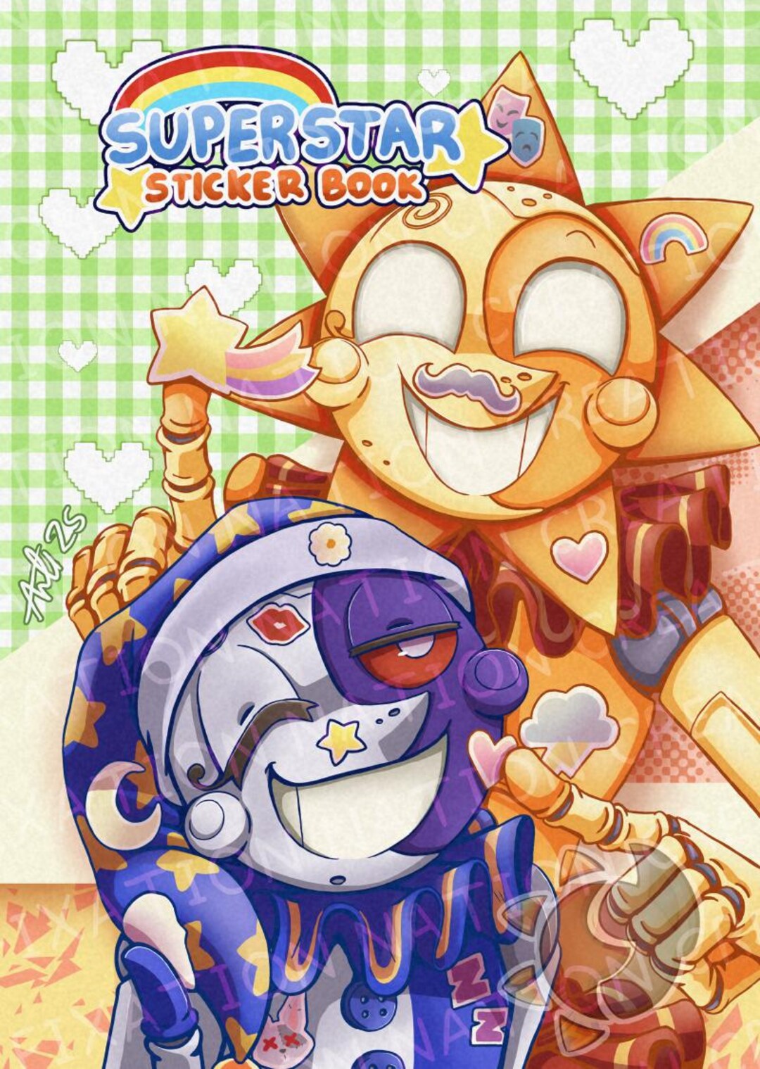 Pre-order - Sun & Moon Re-usable B5 Sticker Book - Etsy