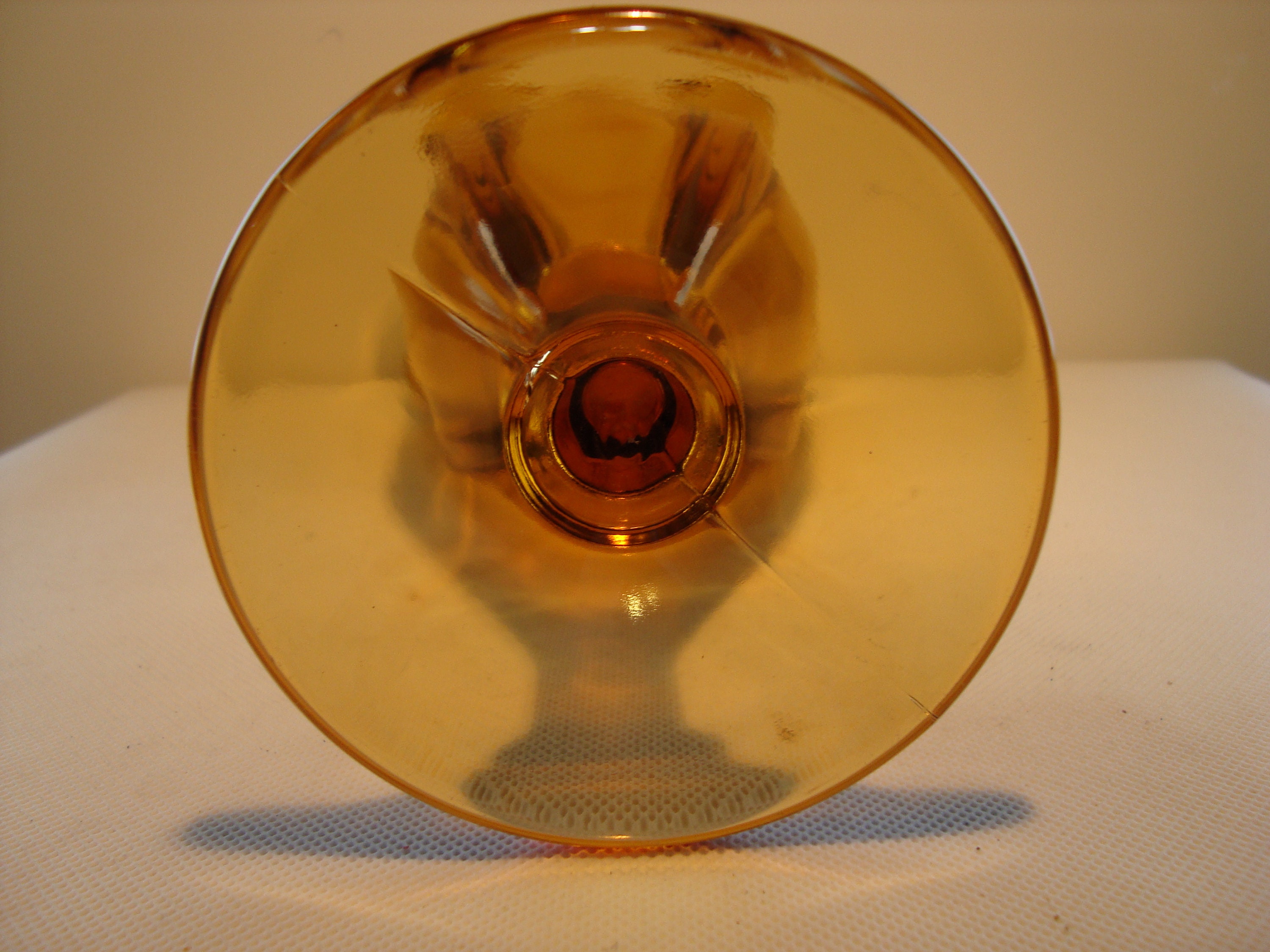 Imperial Glass Tall Amber Hand Blown Glass Vase Etsy