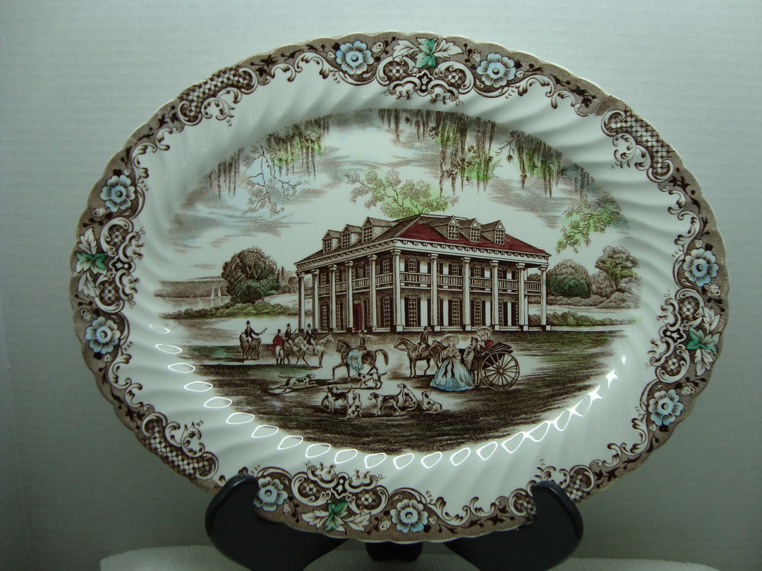 Oval Serving Platter 14 Heritage Hall Johnson Brothers Southern ...