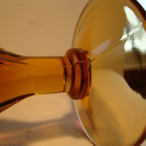 Imperial Glass Tall Amber Hand Blown Glass Vase. - Etsy