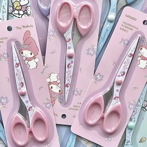 Sanrio Cute Print Scissors Cinnamoroll My Melody Pochacco Kuromi ...