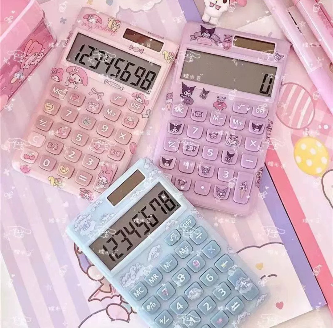 Sanrio DIY Calculator Set of Sanrio Stickers and Caculator - Etsy Australia