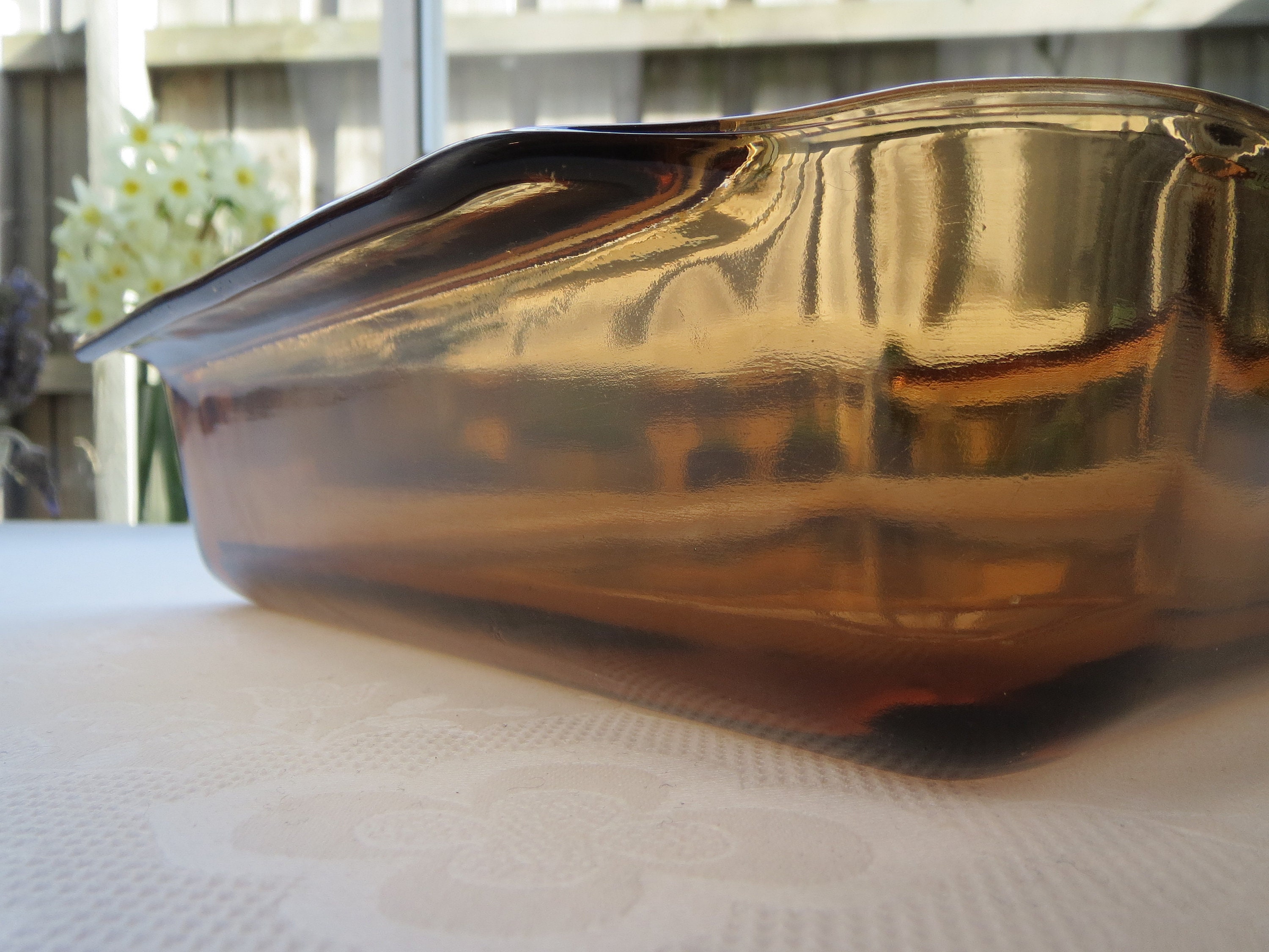 Square 8 X 8 X 2 Amber Anchor Hocking Pyrex Baking Dish 435 - Etsy