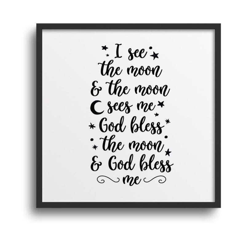 I See the Moon - Etsy