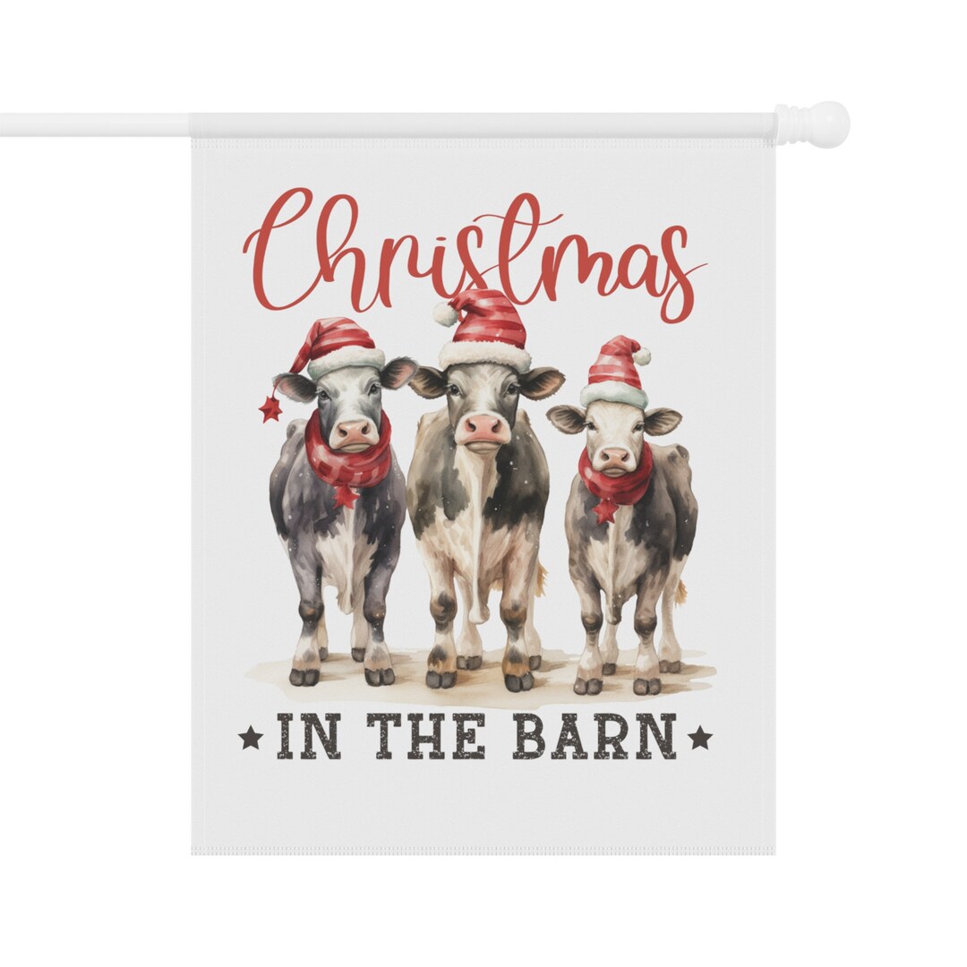 Cow Decor christmas in the Barnfarmhouse Christmas Barn Animals Outdoor ...