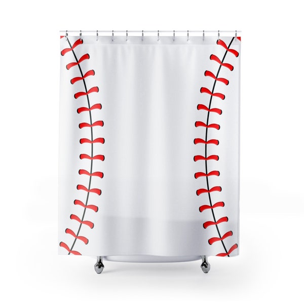 Baseball Shower Curtain - Etsy
