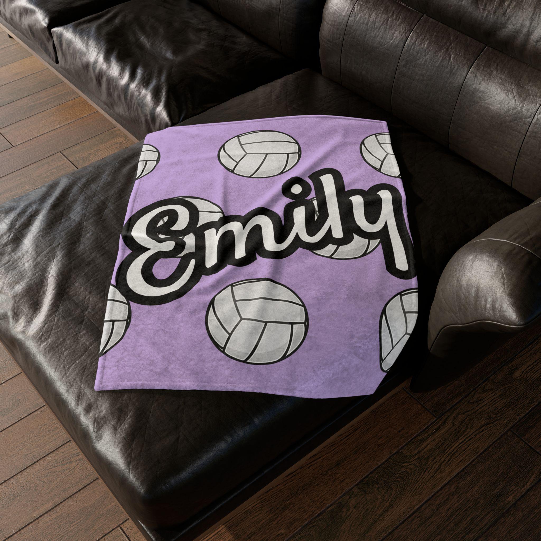 Personalized Volleyball Blanket, Custom Volleyball Throw Gift, Birthday ...