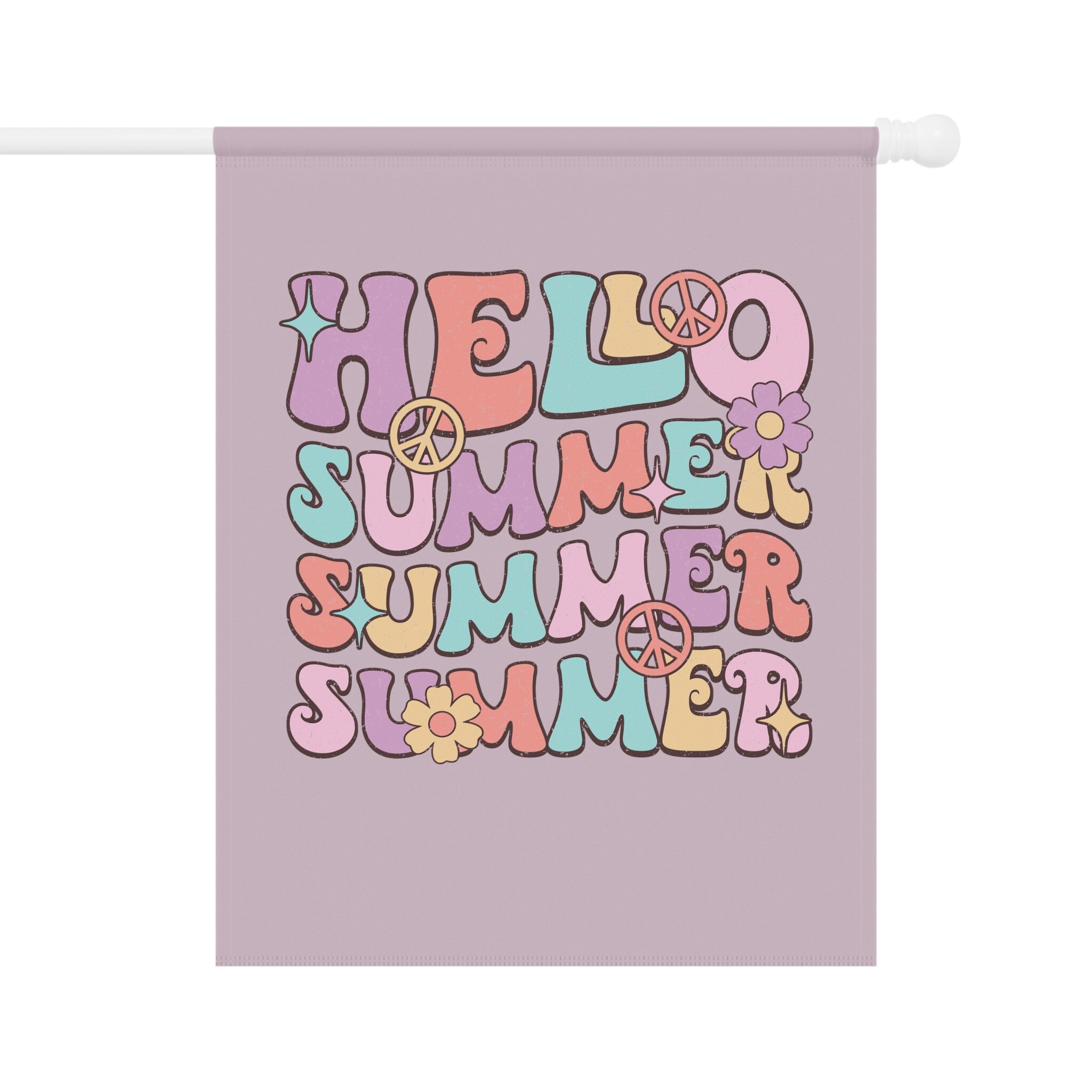 Summer Flags, Outdoor Retro Summer Flag, Matching Pillow, Trendy Fun ...