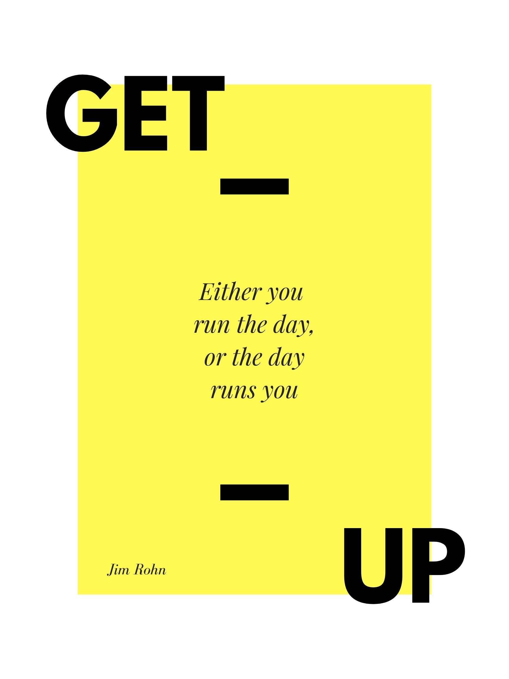 Jim Rohn Quote Morning Motivation Poster Digital Download - Etsy