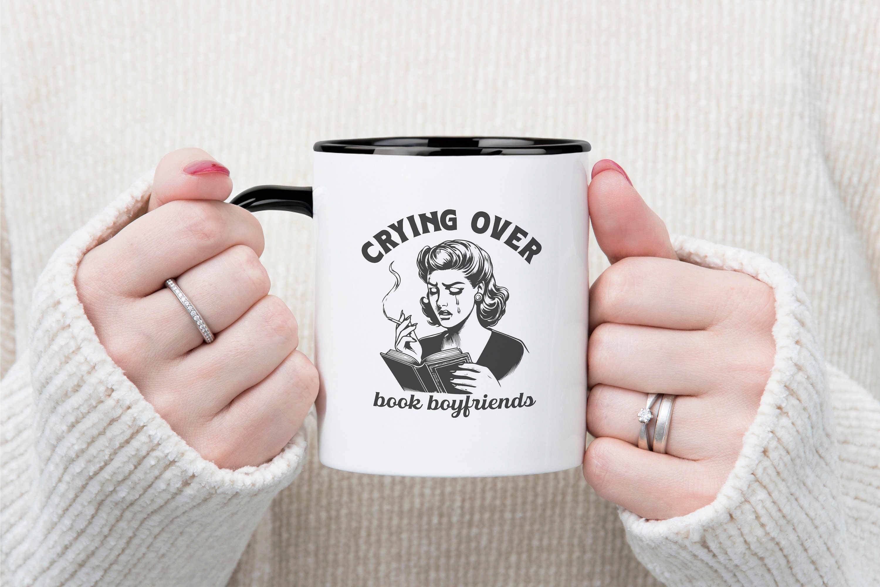 Crying Over Book Boyfriends SVG, Books Sayings for Him, Book Club Svg ...