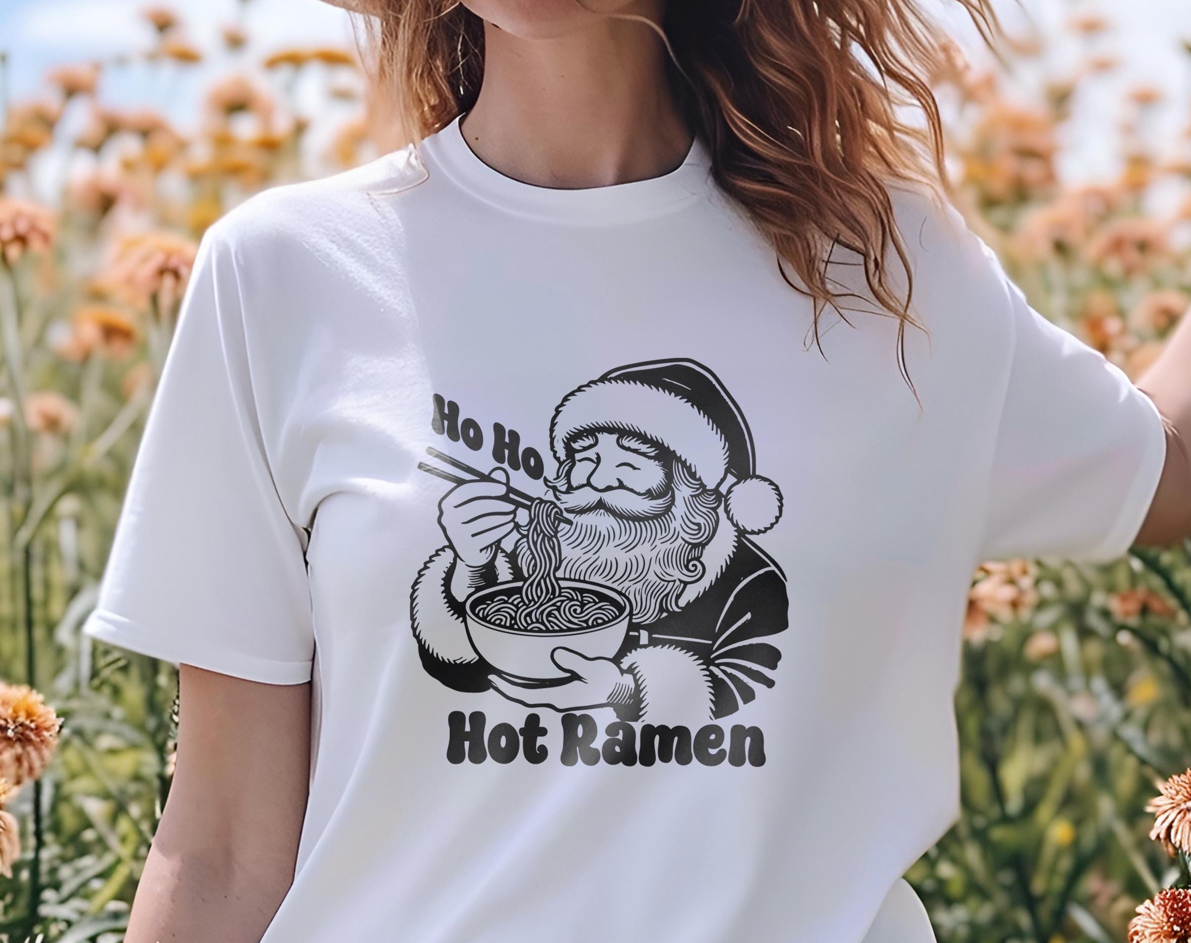 Ho Ho Ho Hot Ramen Christmas Svg, Santa Claus Eating Ramen,japanese ...