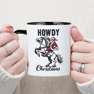 Howdy Christmas Svg,christmas Santa Cowboy Retro Santa Claus ,cowboy ...