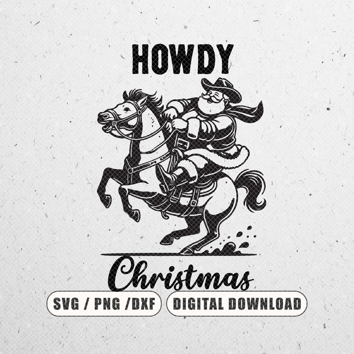 Howdy Christmas Svg,christmas Santa Cowboy Retro Santa Claus ,cowboy ...