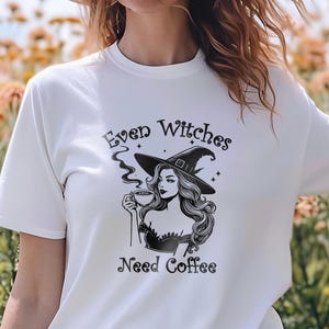 Even Witches Need Coffee Svg,halloween Coffee Svg,halloween Coffee Png, Witch Coffee,spooky ...