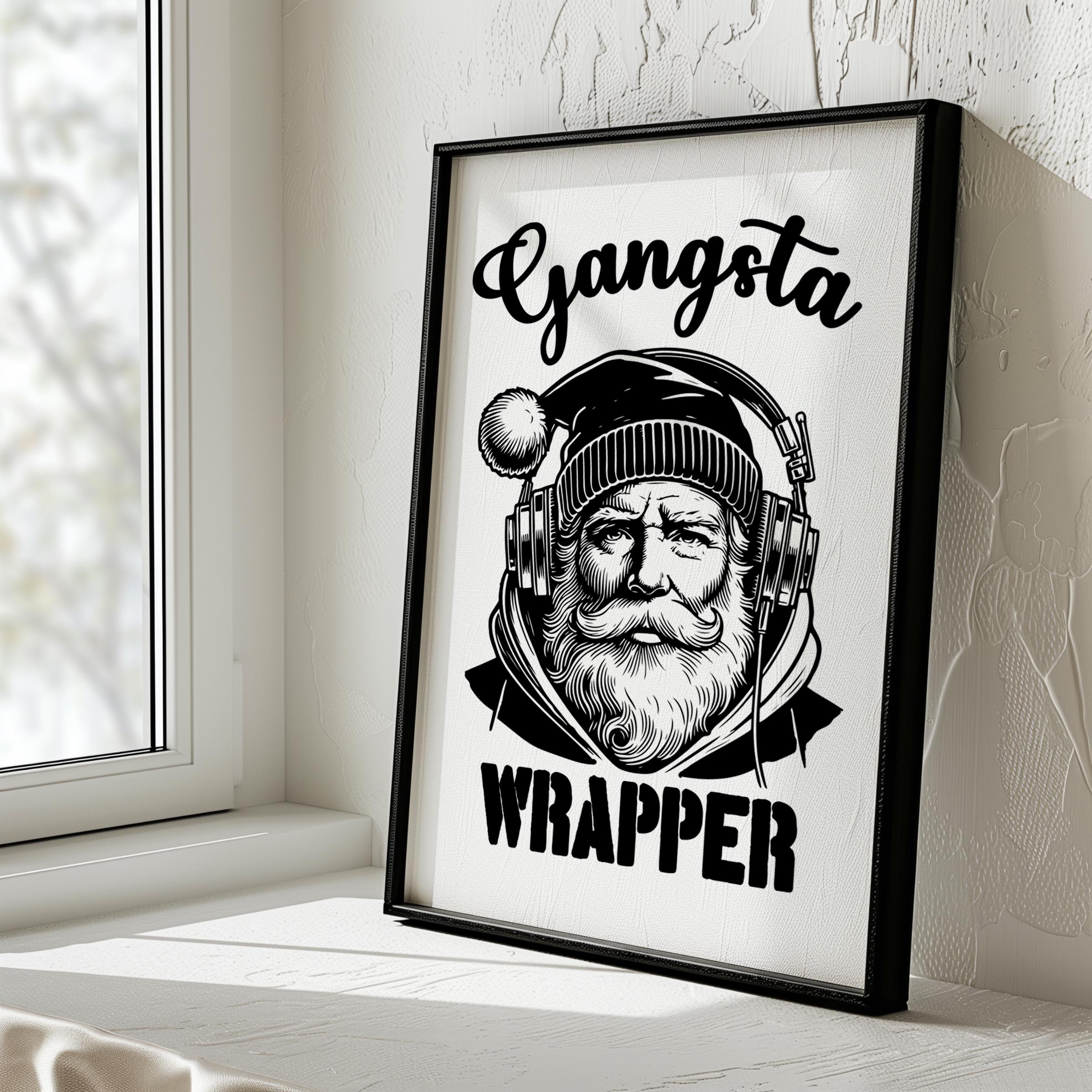 Gangsta Wrapper Svg, All for the Hoes,the Ho's Do It All,dear Santa Svg ...