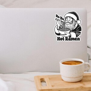 Ho Ho Ho Hot Ramen Christmas Svg, Santa Claus Eating Ramen,japanese ...