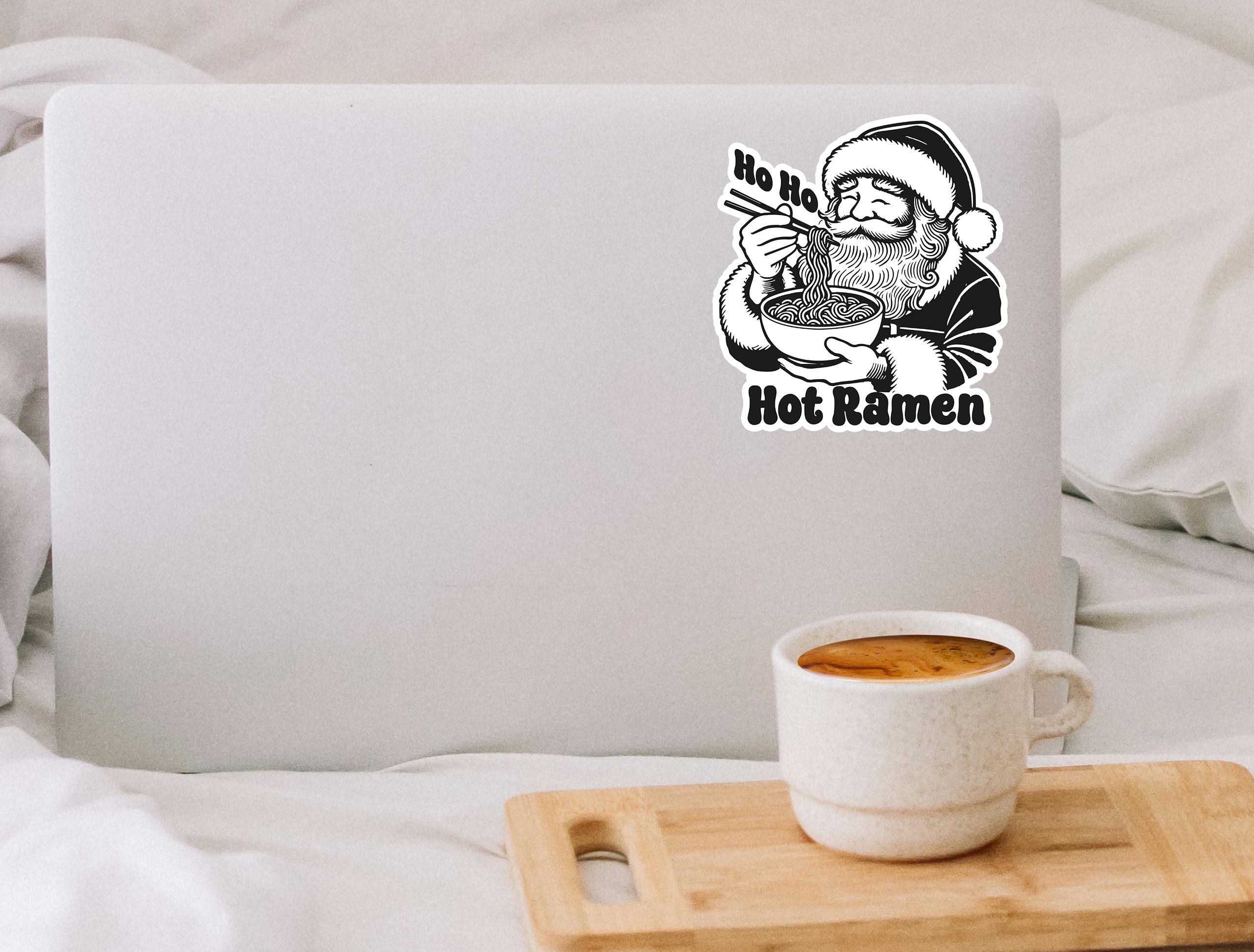 Ho Ho Ho Hot Ramen Christmas Svg, Santa Claus Eating Ramen,japanese ...