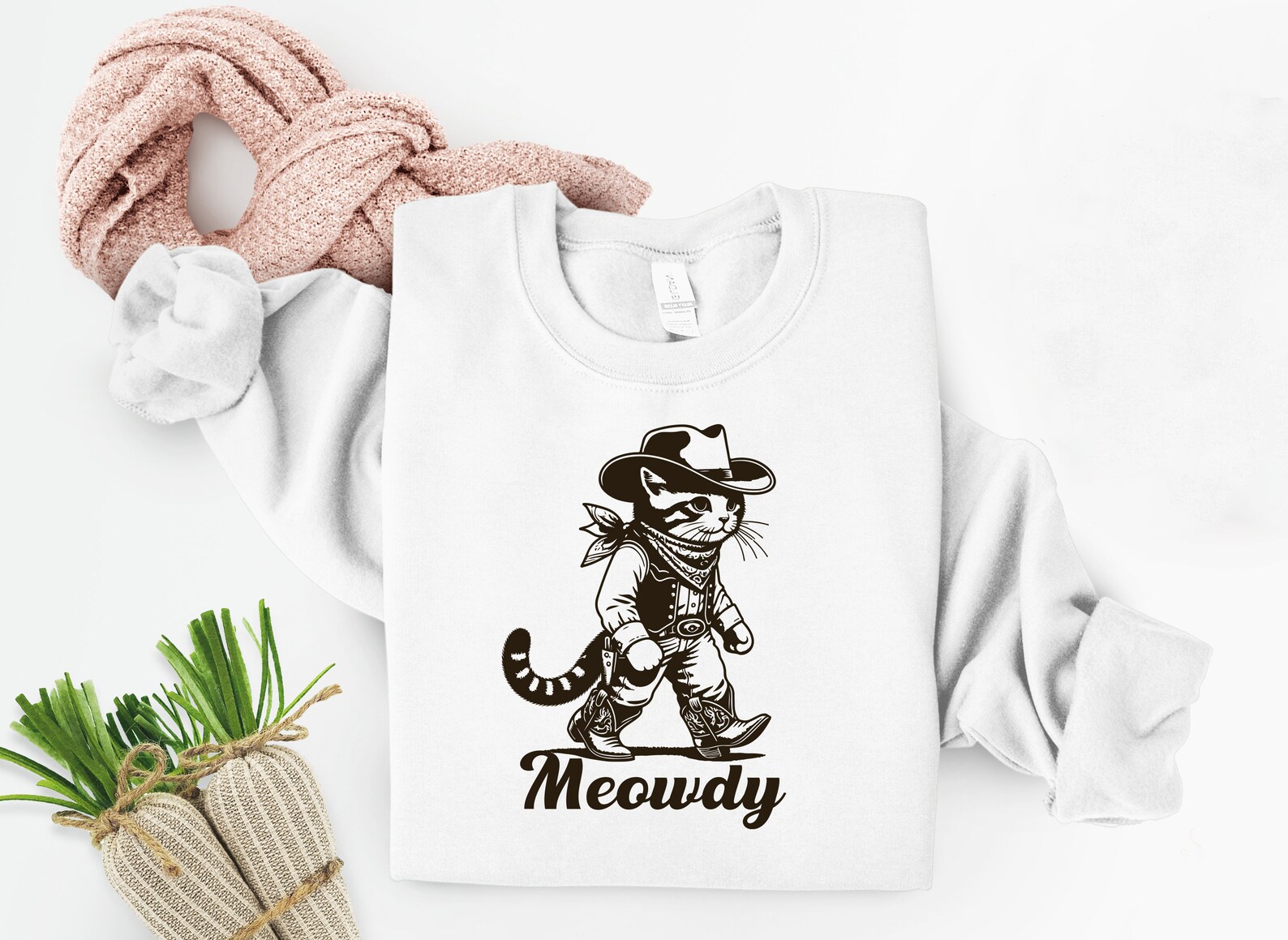 Meowdy SVG Retro Cat Vintage Boho Bohemian Western Cowgirl Wild West ...