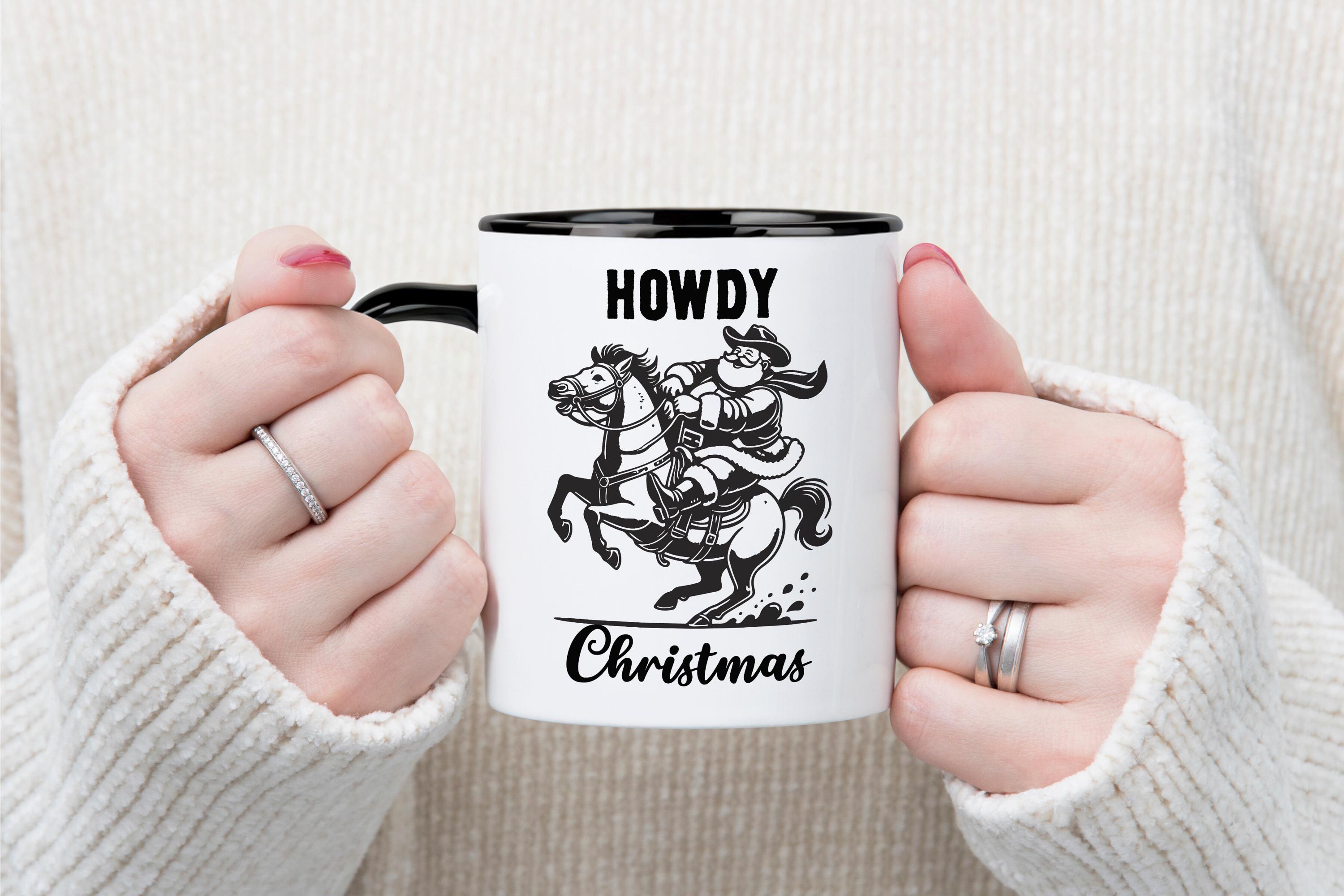 Howdy Christmas Svg,christmas Santa Cowboy Retro Santa Claus ,cowboy ...