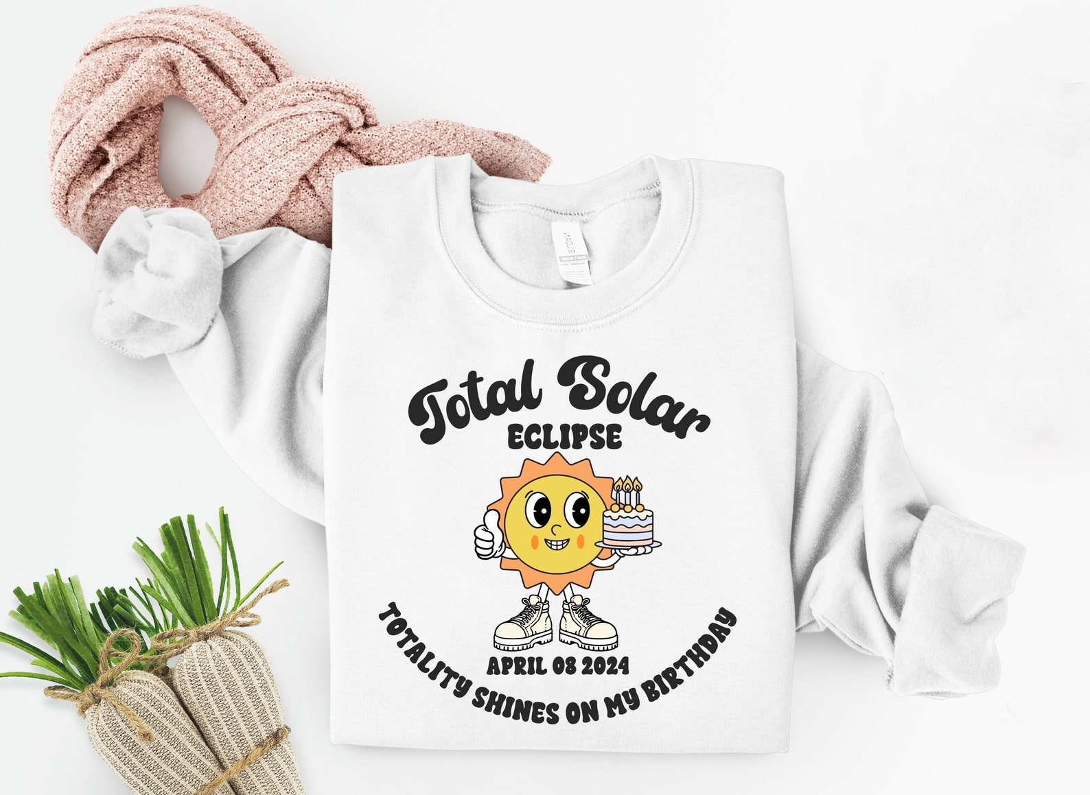 Birthday Solar Eclipse,solar Eclipse Birthday,april 8th Birthday Gift, Total Solar Eclipse Bday ...