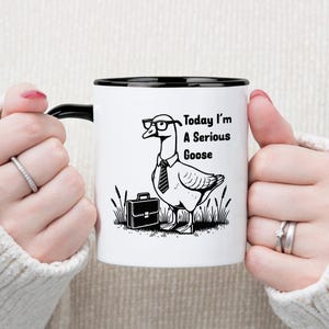 Today I'm a Serious Goose Svg Png, Goose With A Tie Svg,sarcastic Goose ...