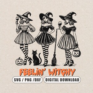 Feeling Witchy Svg,witch SVG, Halloween Shirt Svg,halloween Sublimation ...