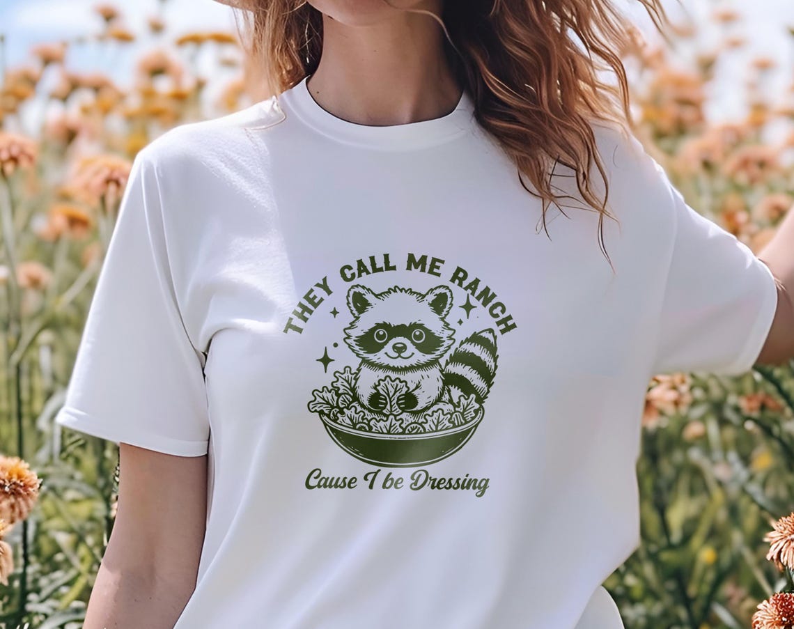Funny Raccoon Ranch Dressing Meme SVG PNG, Trash Panda (digital ...