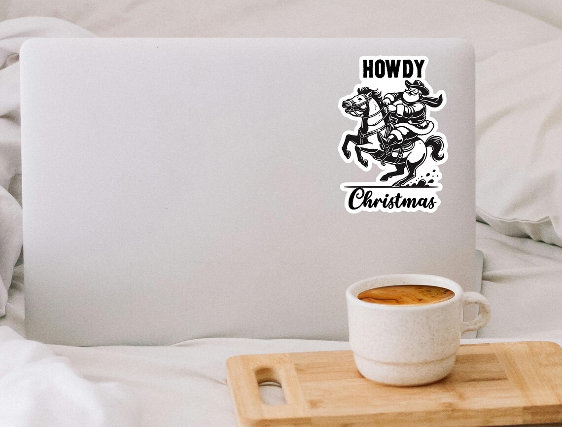 Howdy Christmas Svg,christmas Santa Cowboy Retro Santa Claus ,cowboy ...
