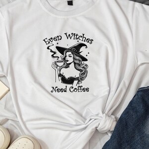 Even Witches Need Coffee Svg,halloween Coffee Svg,halloween Coffee Png, Witch Coffee,spooky ...