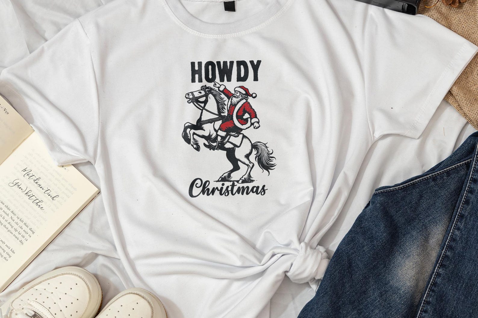 Howdy Christmas Svg,christmas Santa Cowboy Retro Santa Claus ,cowboy ...
