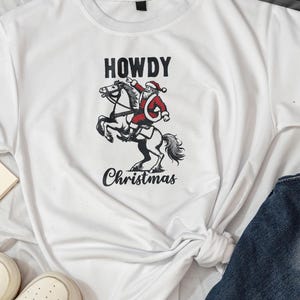Howdy Christmas Svg,christmas Santa Cowboy Retro Santa Claus ,cowboy ...