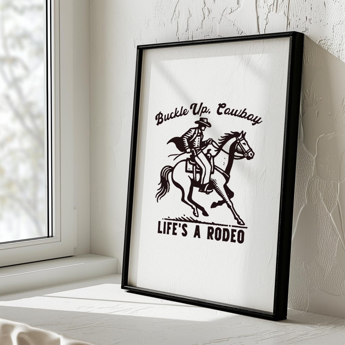 Buckle Up, Cowboy Life's a Rodeo,belt Buckle up Cowboy Life Vintage ...