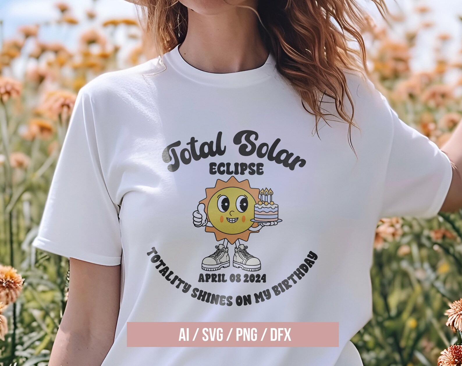 Birthday Solar Eclipse,solar Eclipse Birthday,april 8th Birthday Gift, Total Solar Eclipse Bday ...