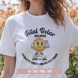 Birthday Solar Eclipse,solar Eclipse Birthday,april 8th Birthday Gift ...