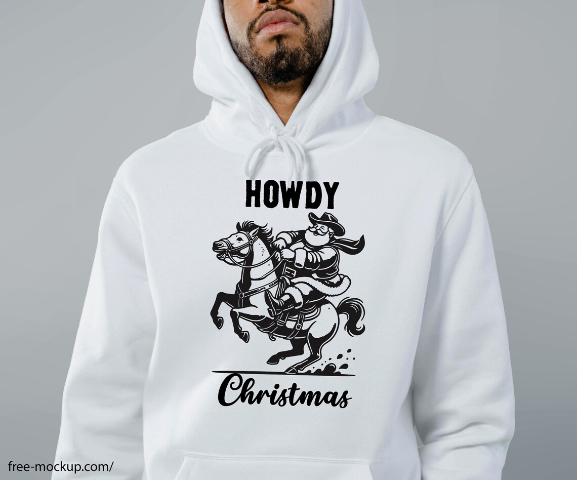 Howdy Christmas Svg,christmas Santa Cowboy Retro Santa Claus ,cowboy ...