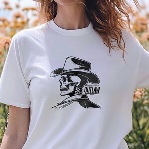 Outlaw Cowboy Skull Svg Country Western American Cowboy Skull Wild West ...