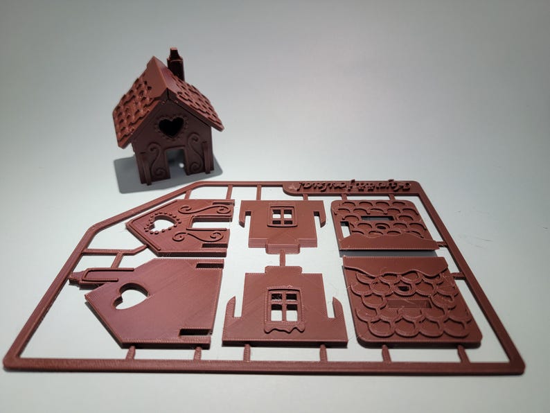 Gingerbread House Kit Card - Etsy