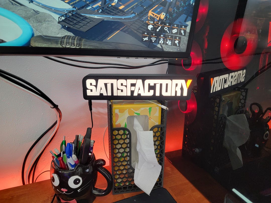 Satisfactory (video Game) Light Box - Decor - Etsy