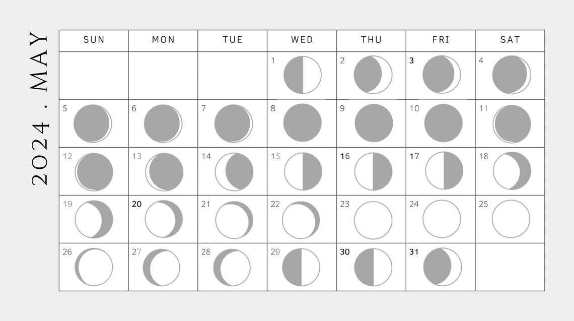 2024 Lunar Calendar | Printable Download | Good Notes Compatible ...