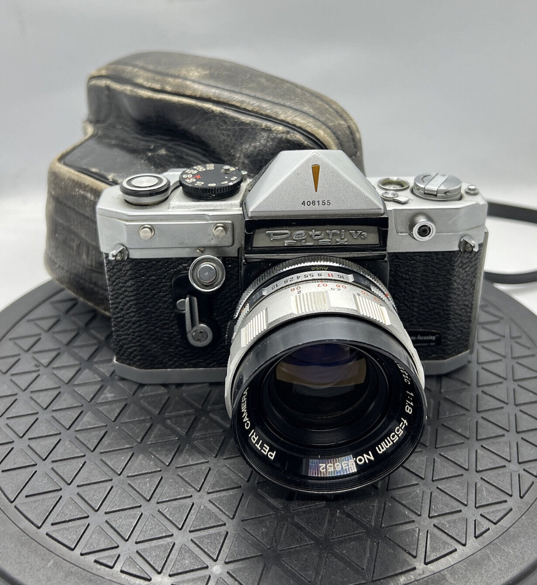 Petri Flex V3 Camera Petri Automatic 1:1.8 55mm Lens Petri Case,strap ...