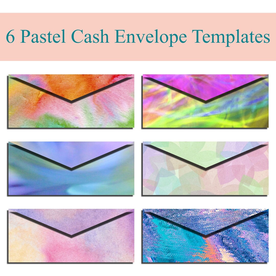 Budget Cash Envelope Template Printable Cash Envelope Method Budget ...