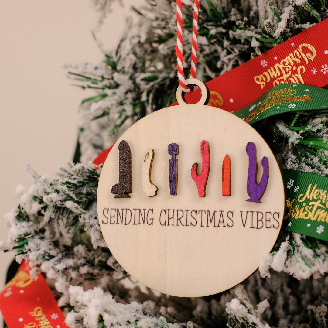 Funny Christmas Vibes Ornament Hilarious Holiday Decor - Etsy Canada