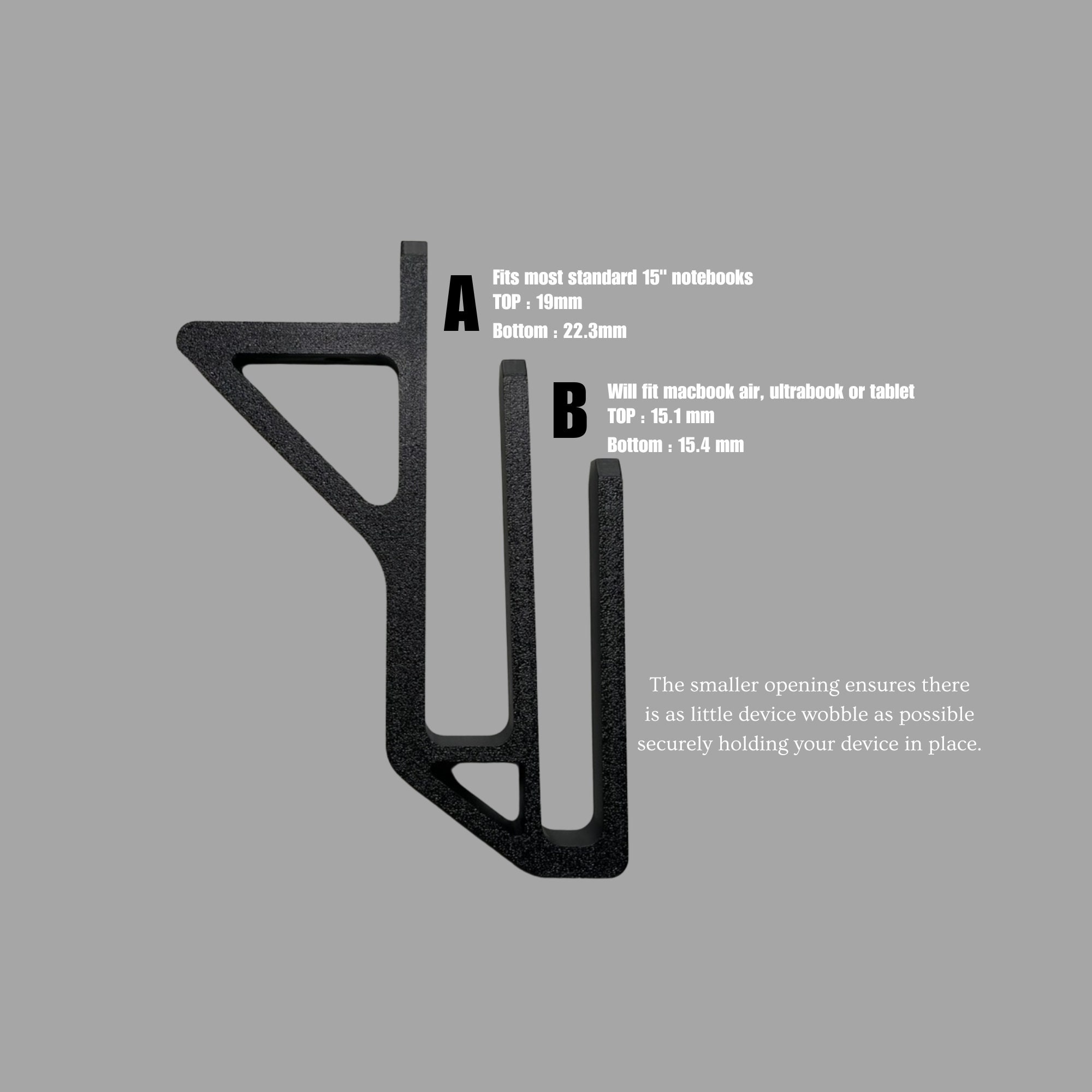 Vertical Dual Laptop Hanger,space Saving Accessory, Desk Mounted ...